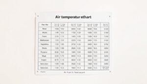 Air Fryer Cooking Times and Temperature Cheat Sheet | Complete Guide ...